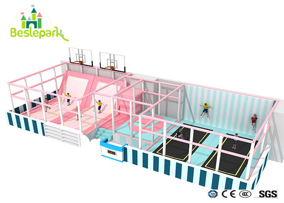 Huge Children Indoor Playground Macaron Theme / Toddler Play Equipment