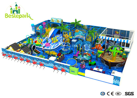 Kids Play Equipment Large Indoor Playground 2CM Thickness With Protective Web