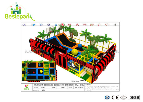 Large Scale Kids Play Center , Safe Soft Childrens Indoor Playhouse
