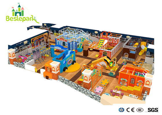 Construction Site Kids Indoor Soft Playground Fun Place 20 * 25  * 6.0M
