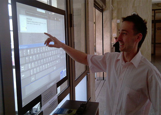 Double Layer 55'' Touch Screen Display / Capacitive Touch Monitor
