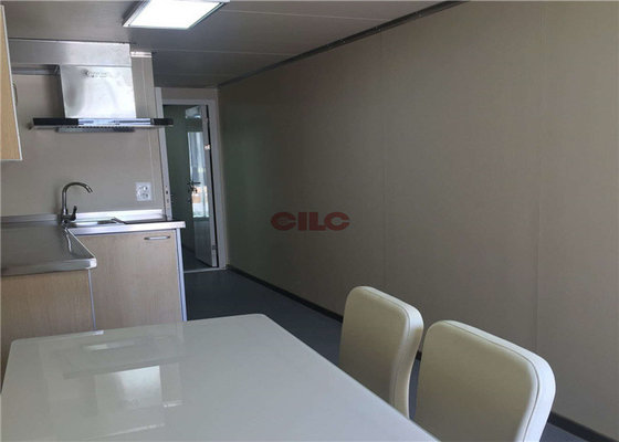 20ft White Red Modular Container Homes Prefabricated Building Construction