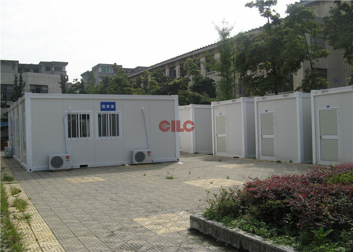 Red Cross Container Hospital Two Storey Prefabricated Modular Building Units