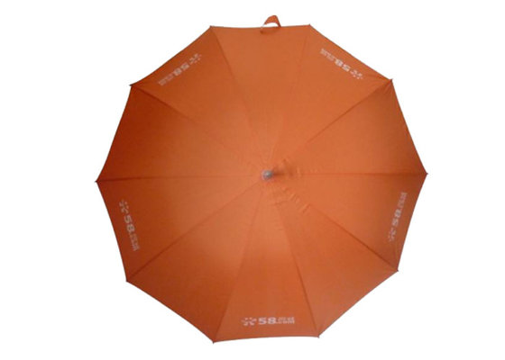 Steel Frame Business Logo Umbrellas , Windproof Golf Umbrella Uv Protection