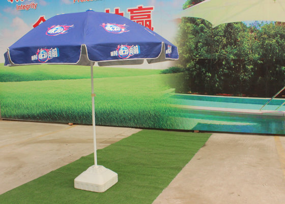 Promotional Outdoor Parasol Umbrella With Silver Coated Anti UV Fabric