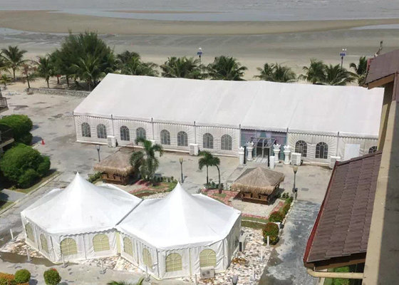 Aluminium Frame Luxury Wedding Tents Diameter 10M  Waterproof For Wedding