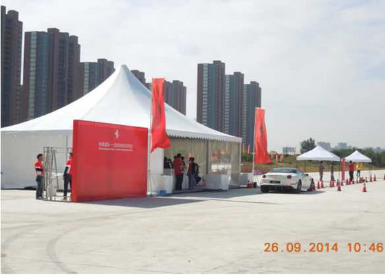 10 X 10m Aluminium Pagoda Party Tent Clear Span Flame Retardant For Car Event Show