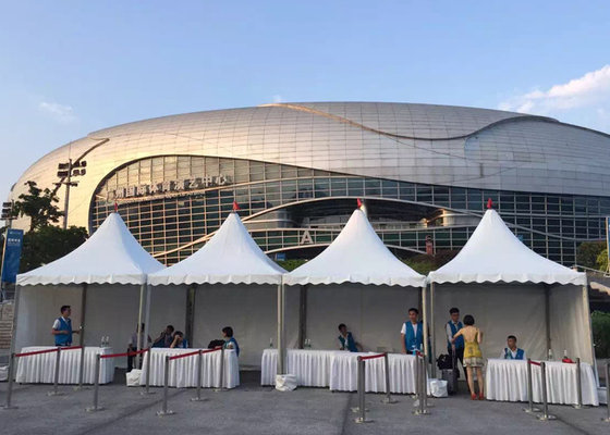Hop - Dip Galvanized Steel High Peak Frame Tents For Outdoor Exhibition