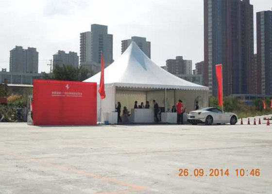 Waterproof PVC Fabric Pagoda Party Tent Flame Retardant  For Outdoor Exhibition