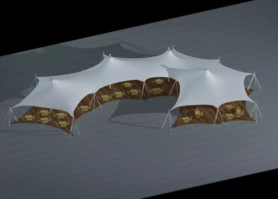 High Strength Park Tensile Membrane Structures For Shade Structures Garden