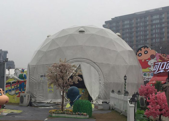 Q235 뜨거운 직류 전기를 통한 강철 관을 가진 당을 위한 직경 6m 지오데식 돔 천막