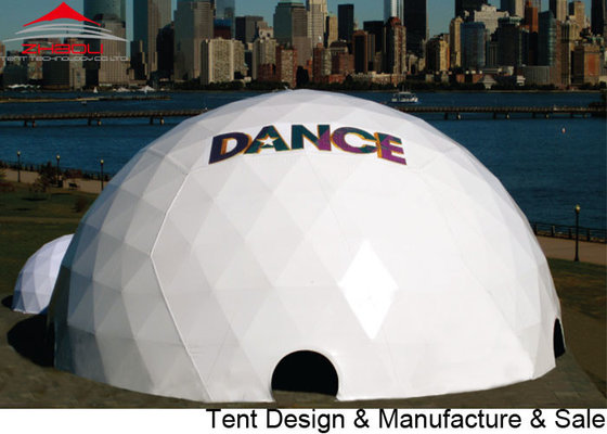 Customized Galvanized Steel Tube Geodesic Dome Tent For Event Diameter 20m