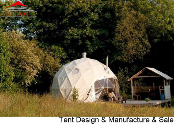 Blackout Double Coated PVC Geodesic Dome Tent For 6 - 8 Person Waterproof