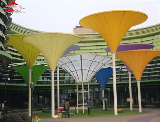Waterproof Outdoor Tensile Membrane Structures For Exhibition Center