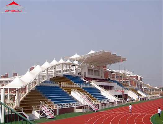 Customized Sport Stand Temporary Tensile Structures With Double PVC Coating