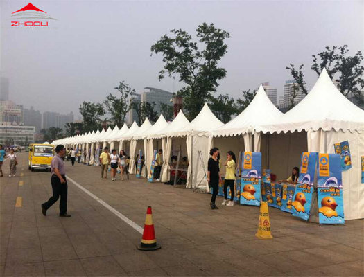 Custom White Pagode Tent For Festival / Exhibition / Trade Show