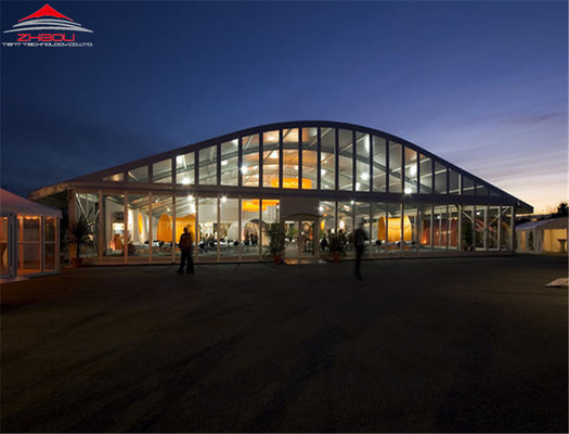 Big Arch Shaped Canopy Tent For Events With Transparent Sidewalls