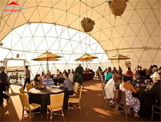 Waterproof Lightweight Geodesic Dome Tent With Roof Lining For Cinema