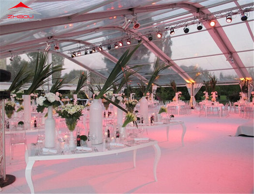 White Top Glass Walls Event Marquee Tent For Conferences And Meetings