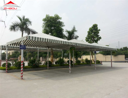 Long - Span Natural Lighting Tensile Membrane Structures Colorful Roof Fabric