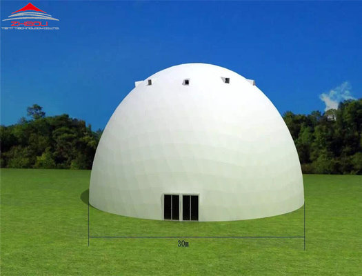 Durable Water Resistant Geodesic Dome Tent Double Coated PVC Fabric Covers