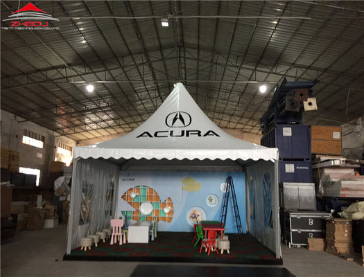 Custom Made Pagoda Party Tent 850g / Sqm Flame Retardant Block Out Double PVC - Coat