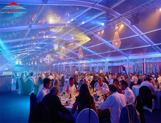 20x50m Glass Door Outdoor Events Marquees For 1000 People Seater / Wedding Party Tent