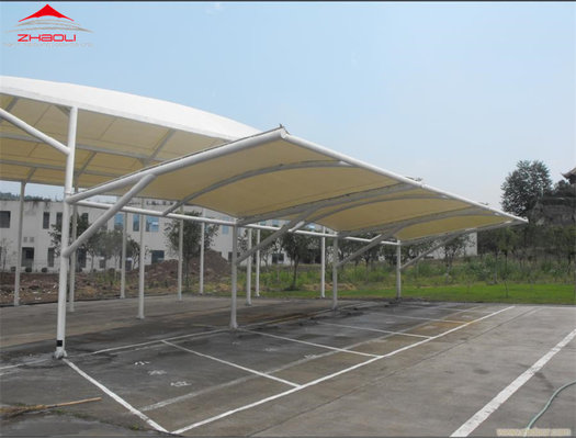 PVDF 막 옥외 그늘 구조/950gsm PVC 지붕 직물 차 주차 천막