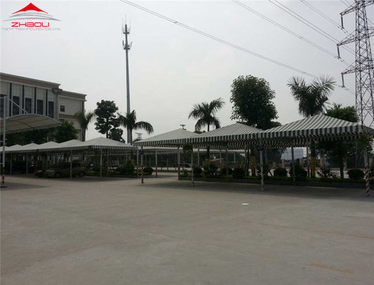 Weather Resistance Steel Tensile Membrane Structures / Car Park Shed