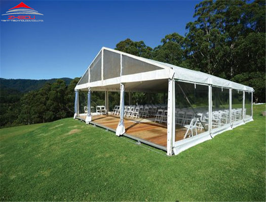 Clear Span Custom Event Tents , Big Marquee Wedding Tent With Lining