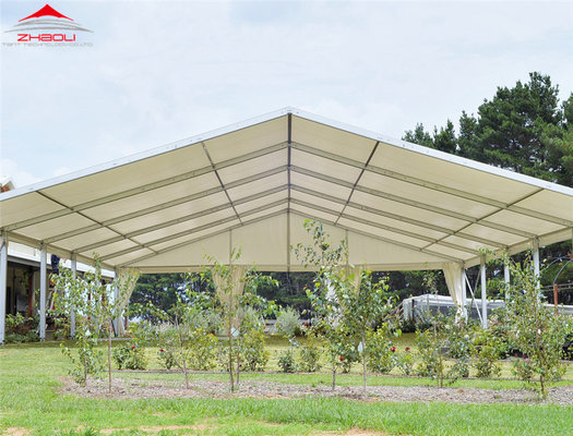 Metal Frame Outdoor Event Tent , 20m Width Large Glass Walls Decagonal Wedding Marquee Tent