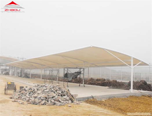 950gsm PVC Shelter For Car Parking / Tensile Membrane Canopy