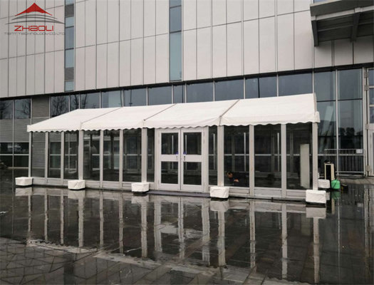 Clear Span Glass Wall Tents For Event Heavy -  Duty And Stable Structure
