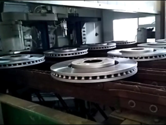 Brake disc special chrome free Zinc Flake Coating Silver gray  Salt fog time 240 hours  Film thickness 9~20μm