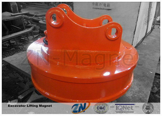 Excavator Using Lifting Electromagnet for Steel Scrap with 1800mm Diameter