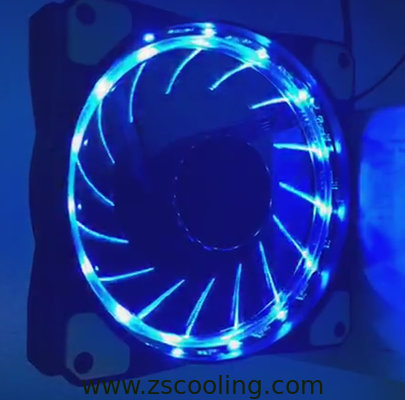 NEW design 12v 120*120*25mm Ring LED PC Case Fan