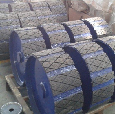 630mm Conveyor Pulley Slide Lagging Sheet, Removable Pulley Lagging
