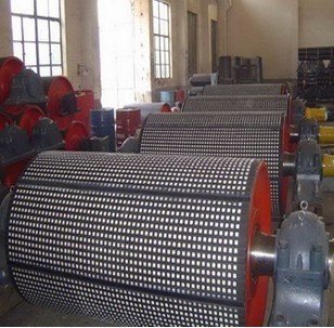 Pulley Lagging Length 1450mm  Conveyor Head Pulley Rubber Ceramic Covering