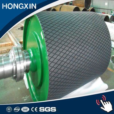 15mm thickness wear resistant conveyor pulley diamond shape rubber pulley lagging supplier