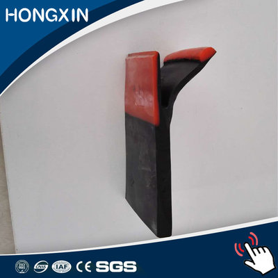 High wear resistant dual sealing system rubber polyurethane conveyor belt skirting