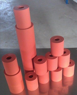 O.D 100 mm  silicon rubber rollers for heat transfer machine